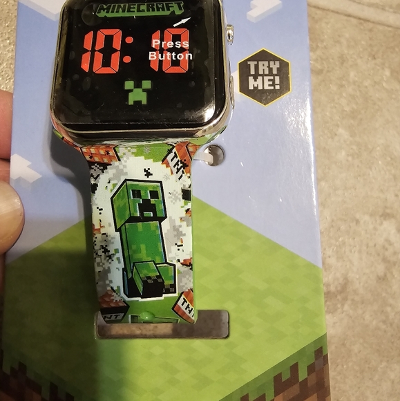 Minecraft | Accessories | Minecraft Led Kids Watch Creeper New | Poshmark